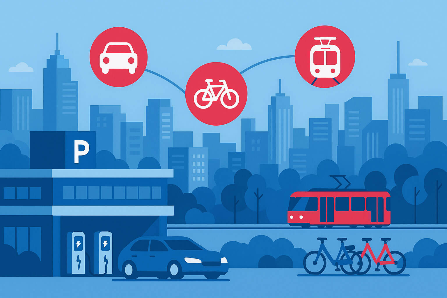 Multimodal mobility concepts: The key to smart urban mobility - PRM Parkraum Managment